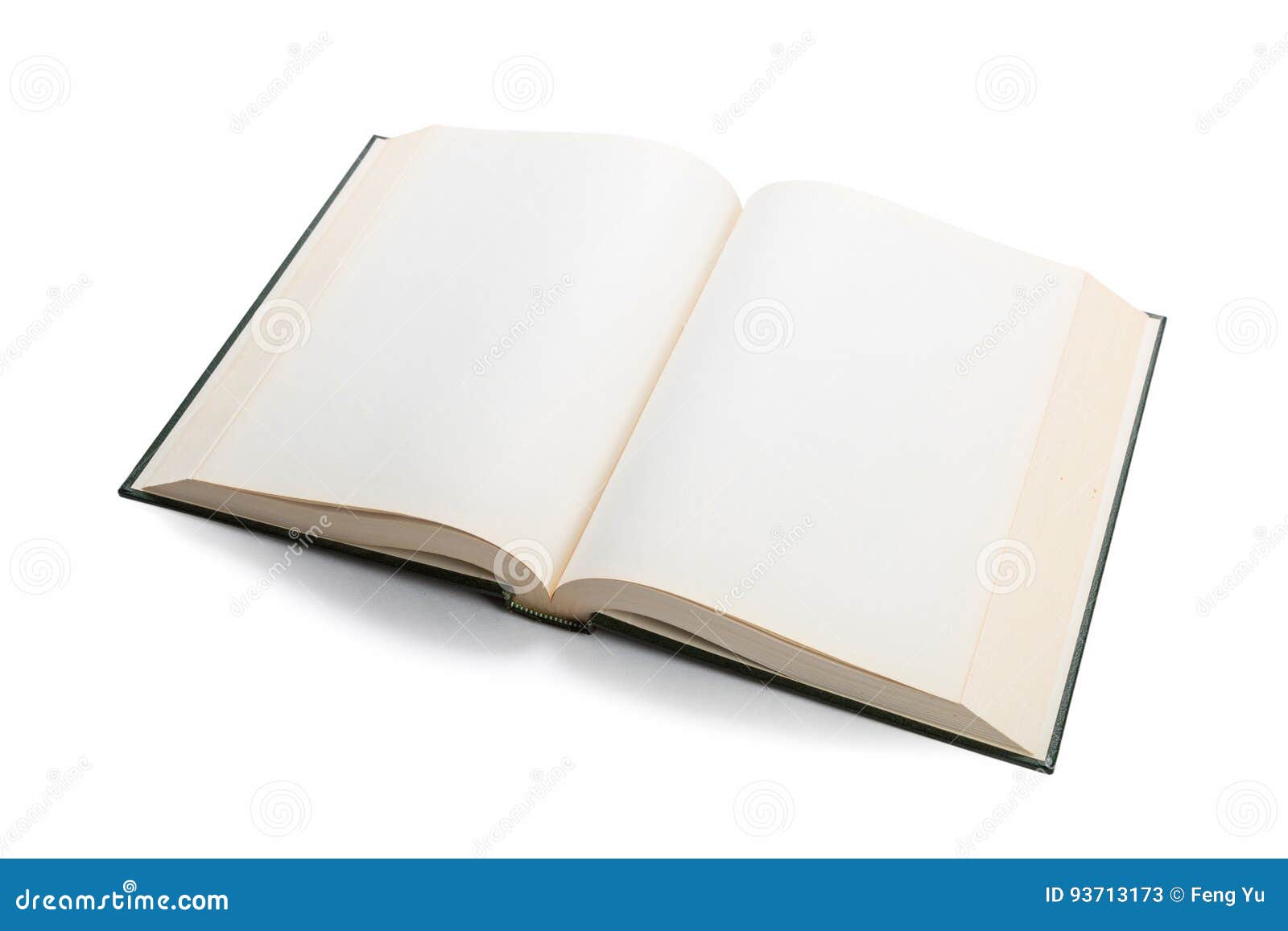 Blank White Pages in an Open Book Stock Image - Image of library, paper ...