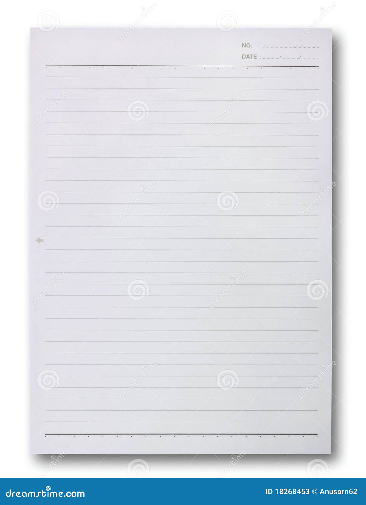 Blank white paper stock image. Image of stationery, blank - 18268453