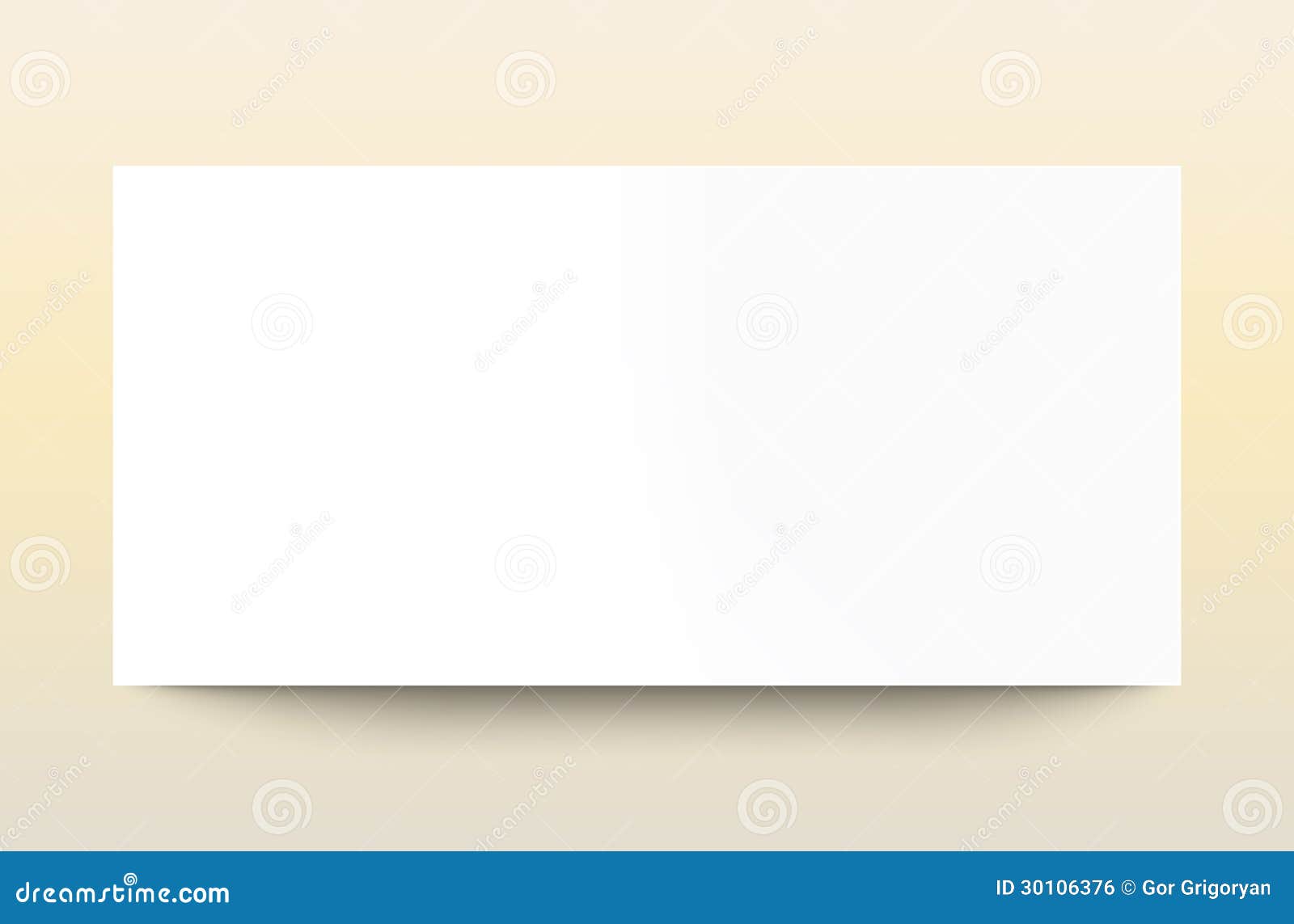 Blank White Paper on Beige Background Stock Vector - Illustration of ...