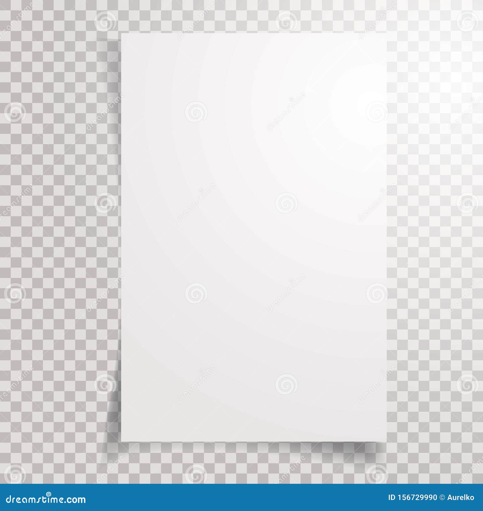 Blank white paper stock vector. Illustration of flyer - 156729990