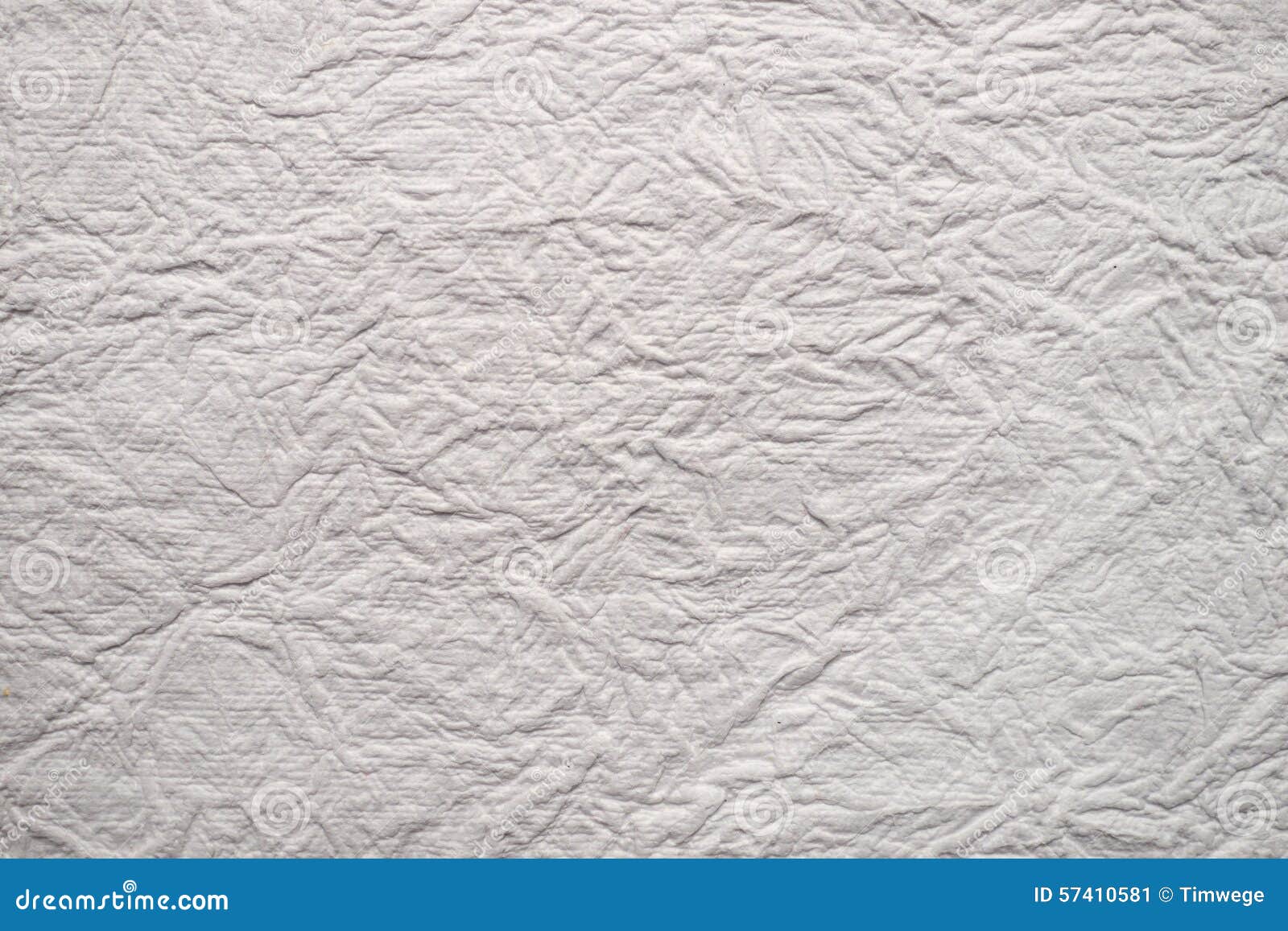 Blank White Paper with Crinkled Texture Stock Image - Image of empty ...
