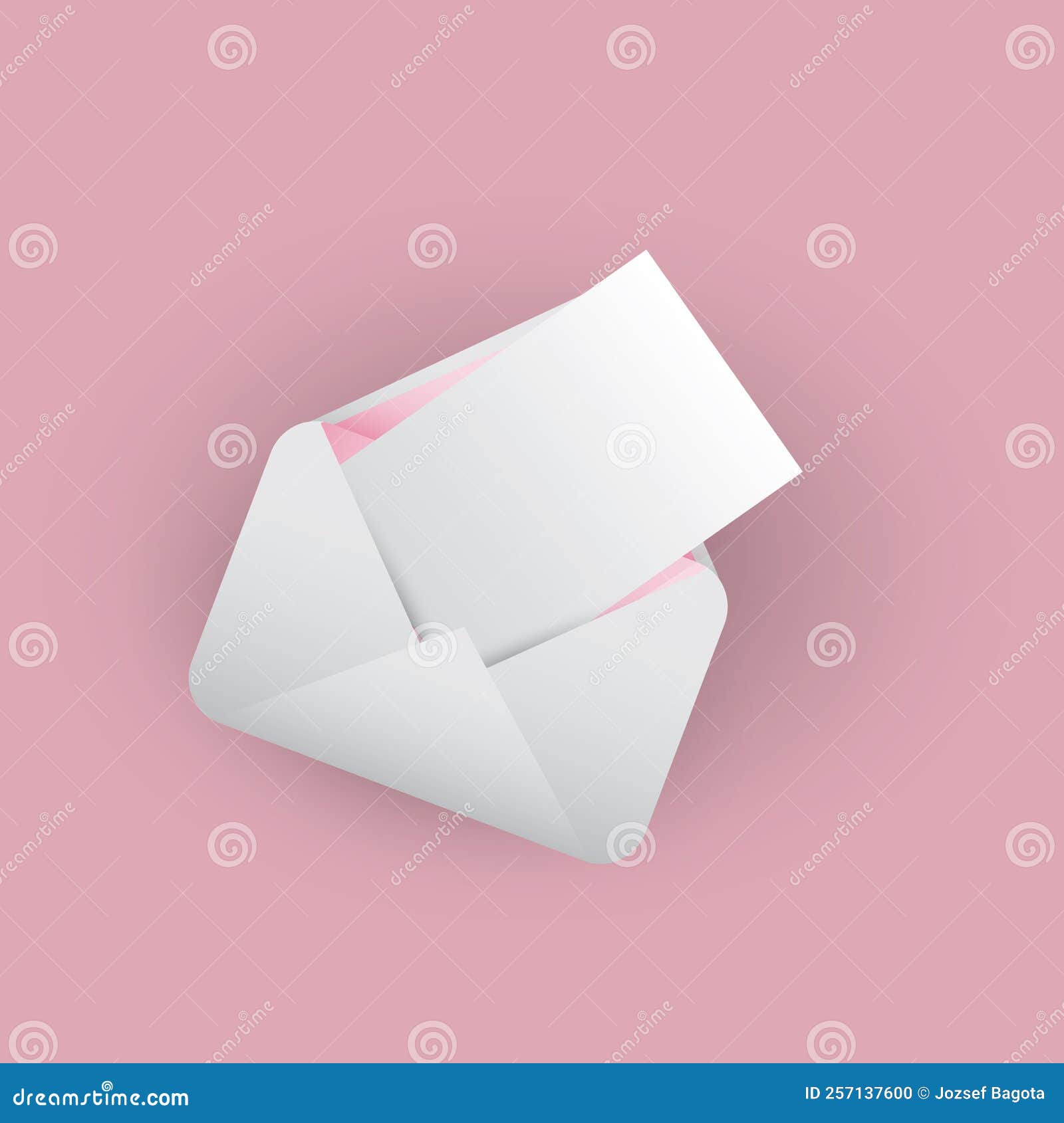 Blank White Paper in an Envelope - Mail, E-Mail, Message Arrival ...