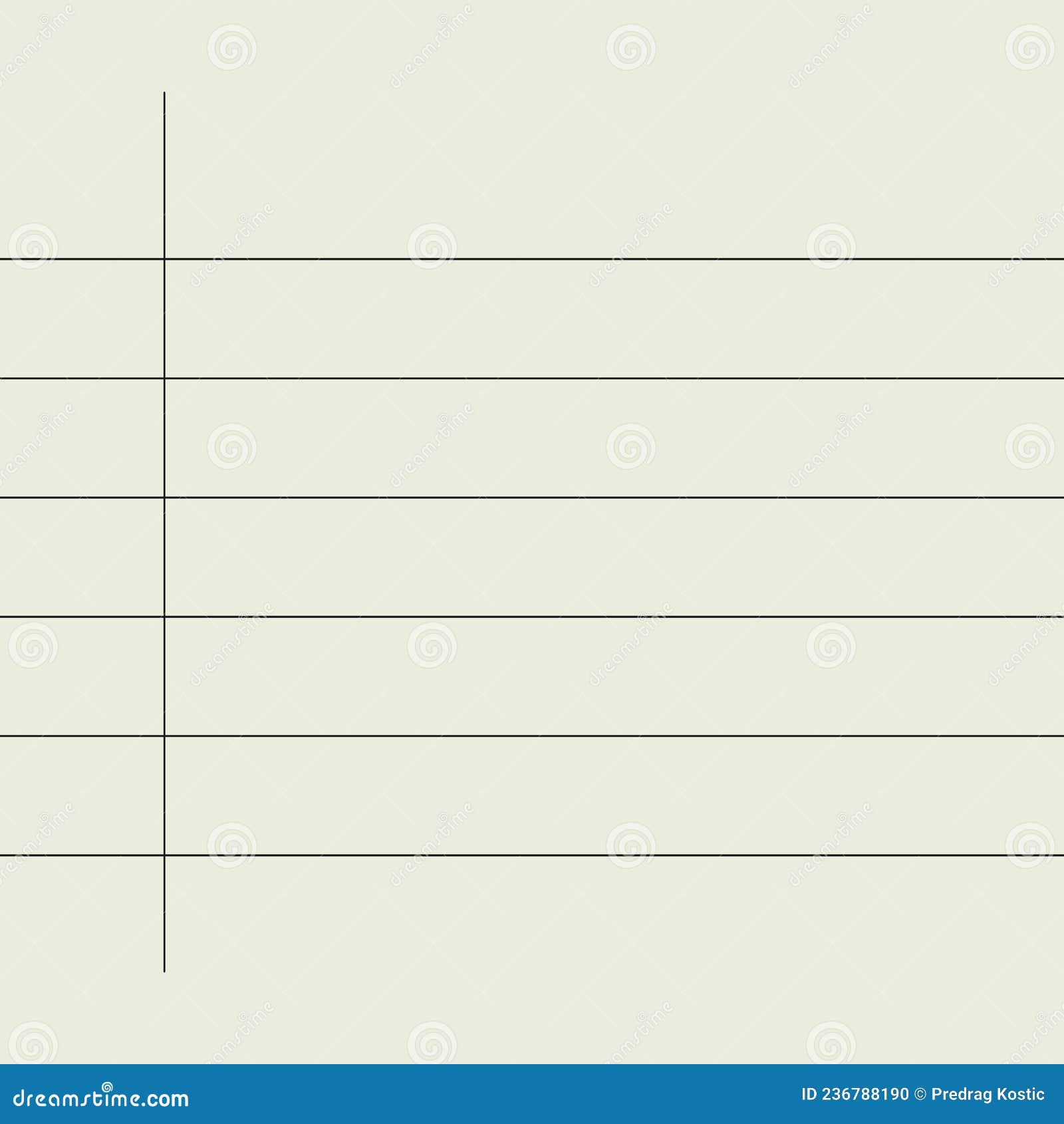 Blank White Paper with Lines. Stock Illustration - Illustration of ...