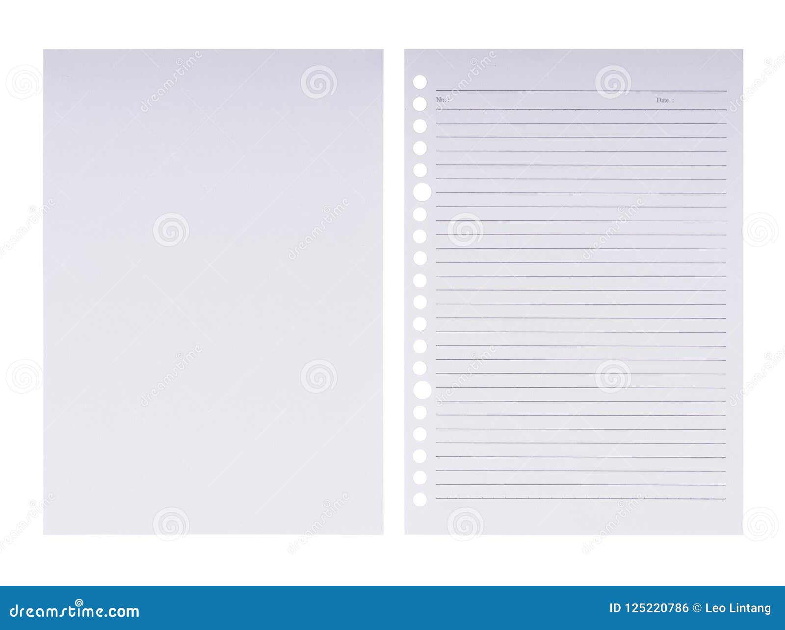 Blank white paper sheet stock photo. Image of notepaper - 125220786