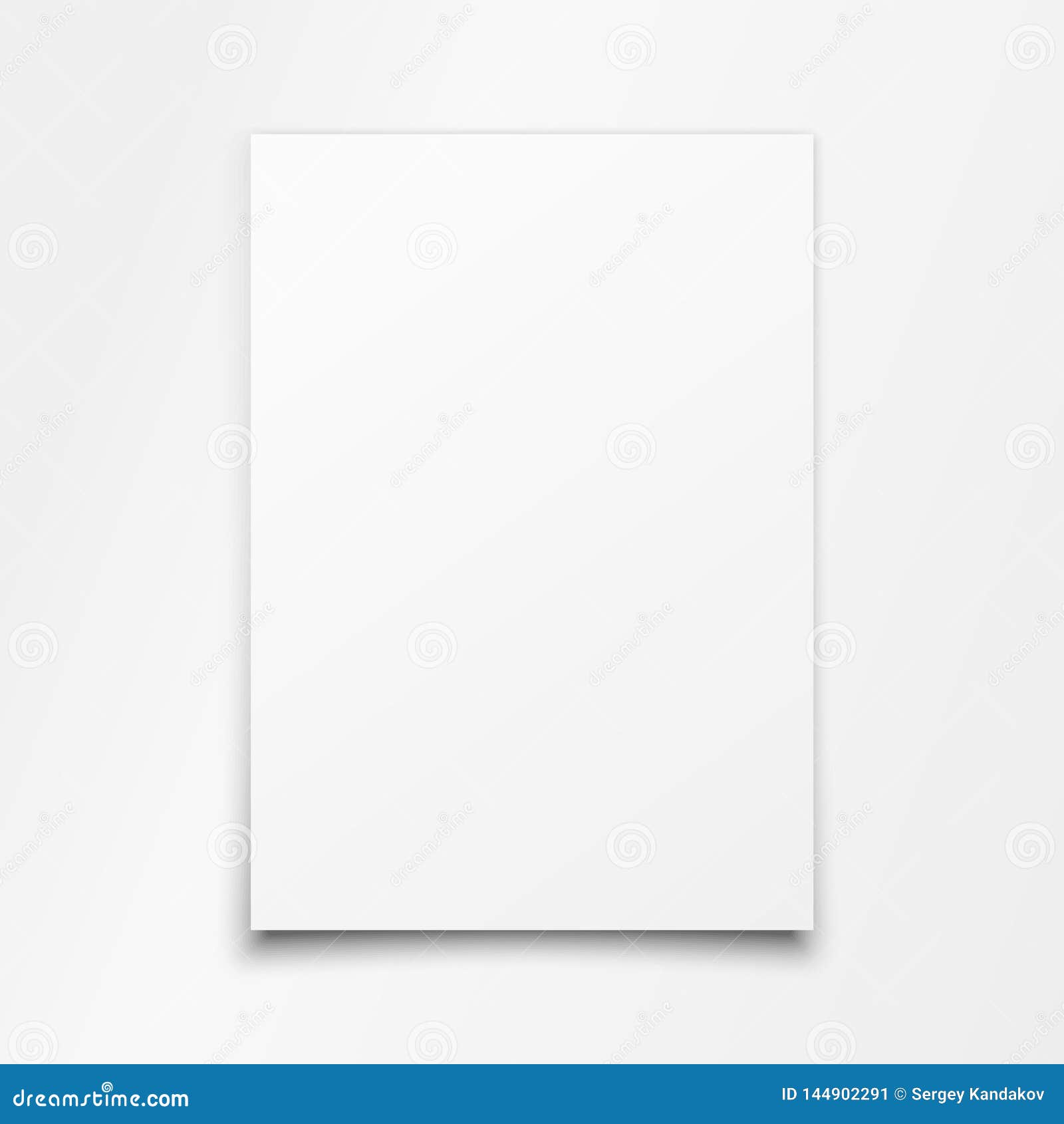Blank White Paper Sheet Vector Stock Vector - Illustration of office ...