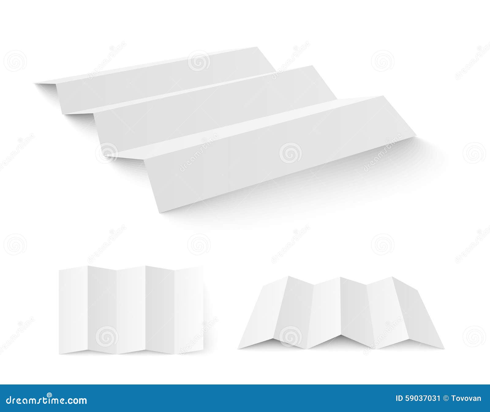 Blank white paper template stock vector. Illustration of notebook ...