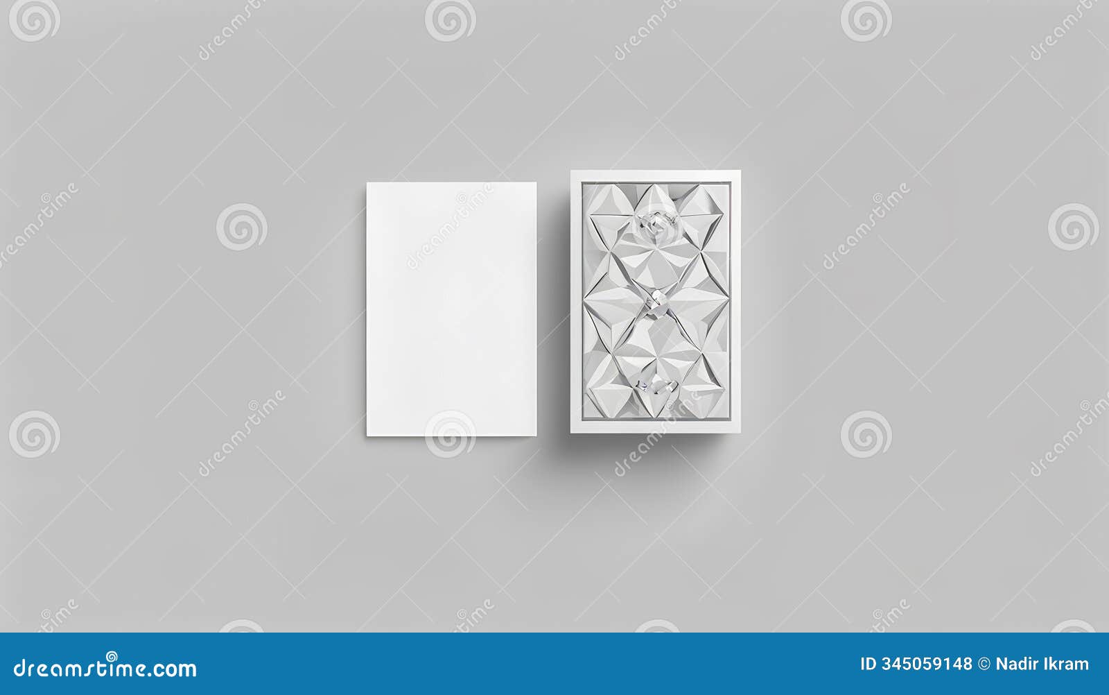Blank White Playing Card with Deck Stack Mockup, Isolated, 3d Rendering ...