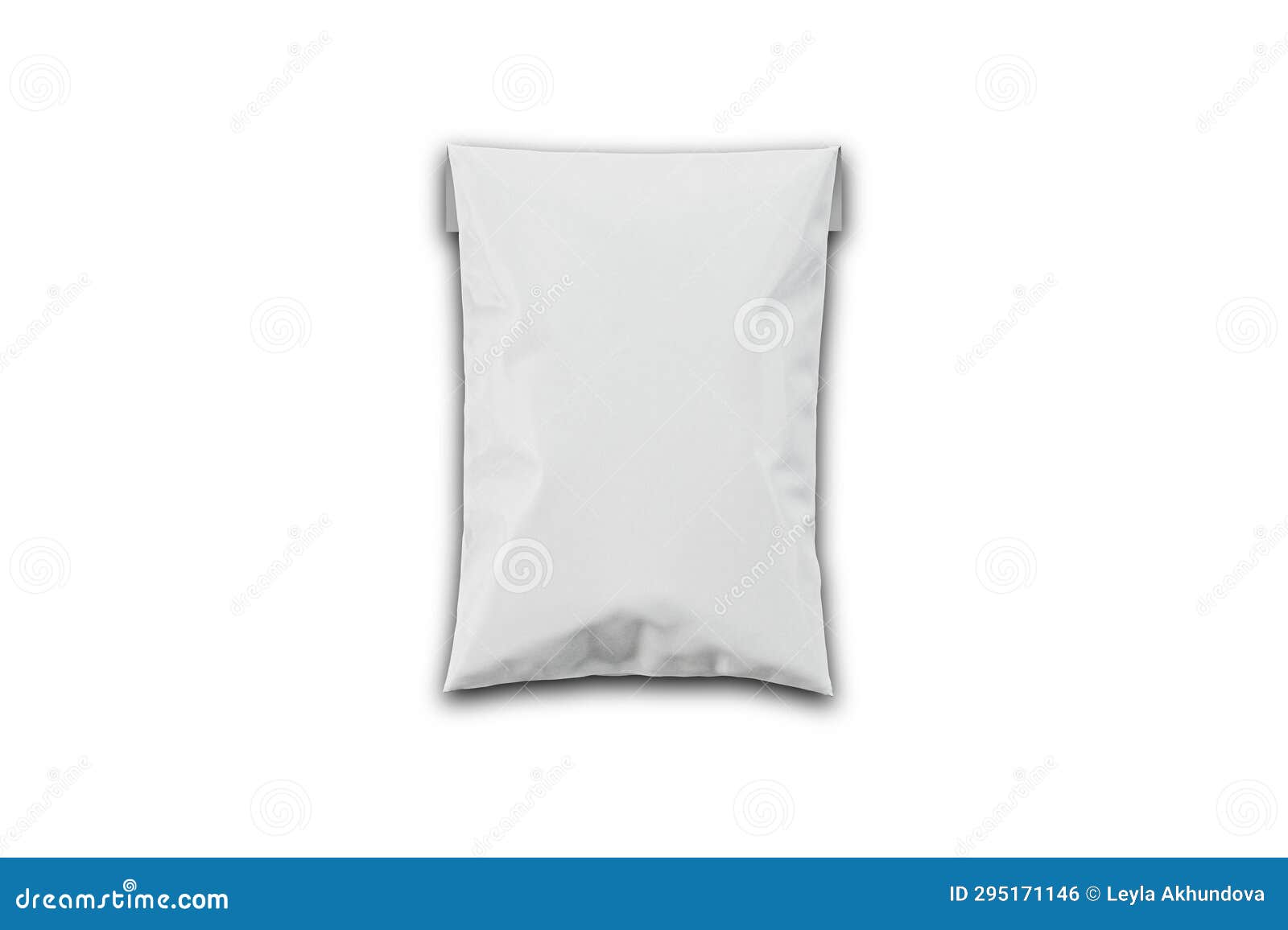 Blank White Postal Package, Shipping Plastic Bag, Parcel Mockup ...
