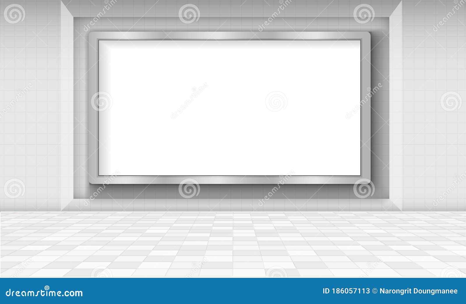 Blank White Poster Billboard for Advertising Vector Design Stock Vector ...