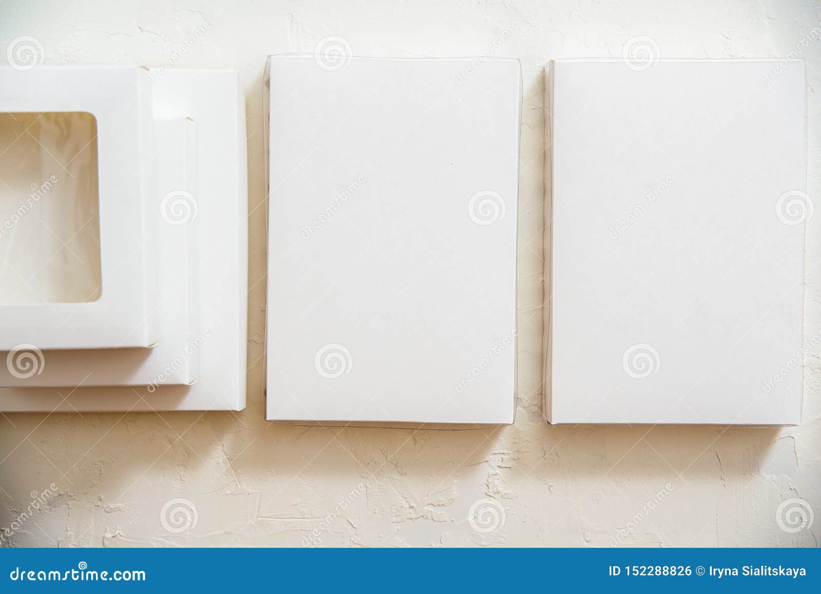 Blank White Product Package Box Mock-up. Container, Packaging Template ...