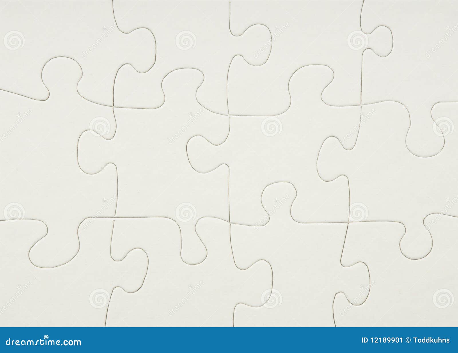 Blank White Puzzle stock image. Image of match, team - 12189901