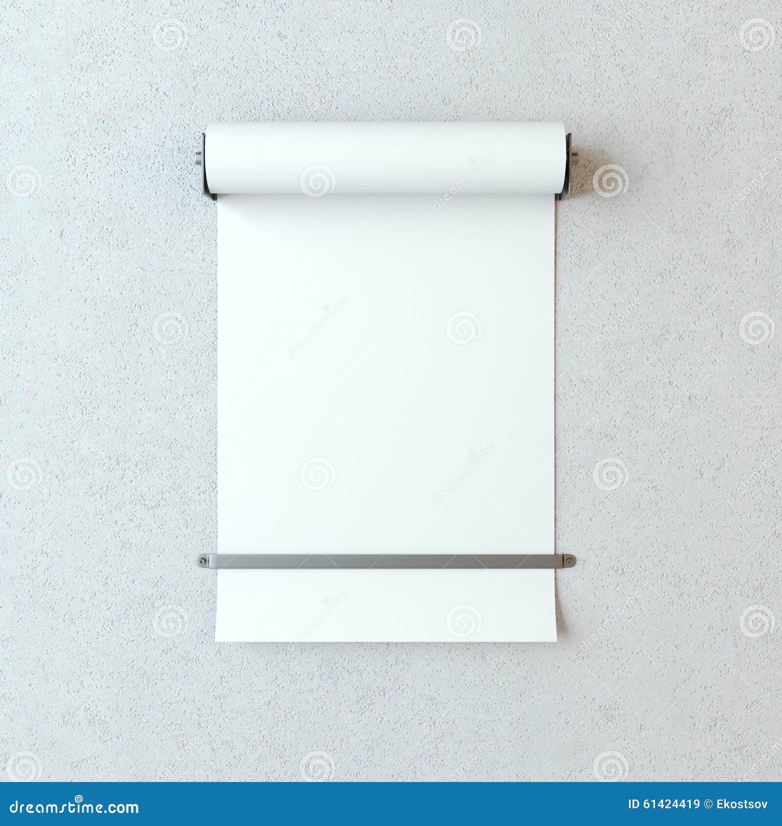 Blank white roll stock image. Image of round, print, clean - 61424419