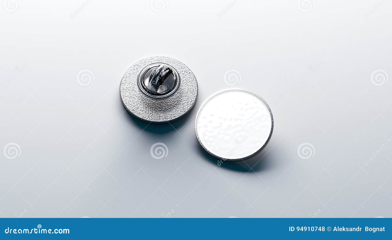 Blank White Round Silver Lapel Badge Mockup, Front Stock Illustration ... Blank White Round Silver Lapel Badge Mockup, Front Stock Illustration ...