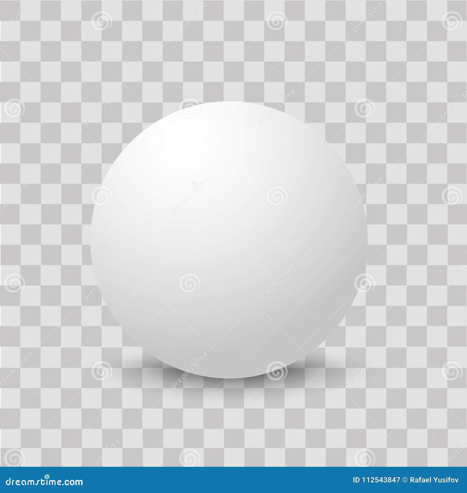 Blank of White Round Sphere or 3d Ball. Vector Stock Vector ...