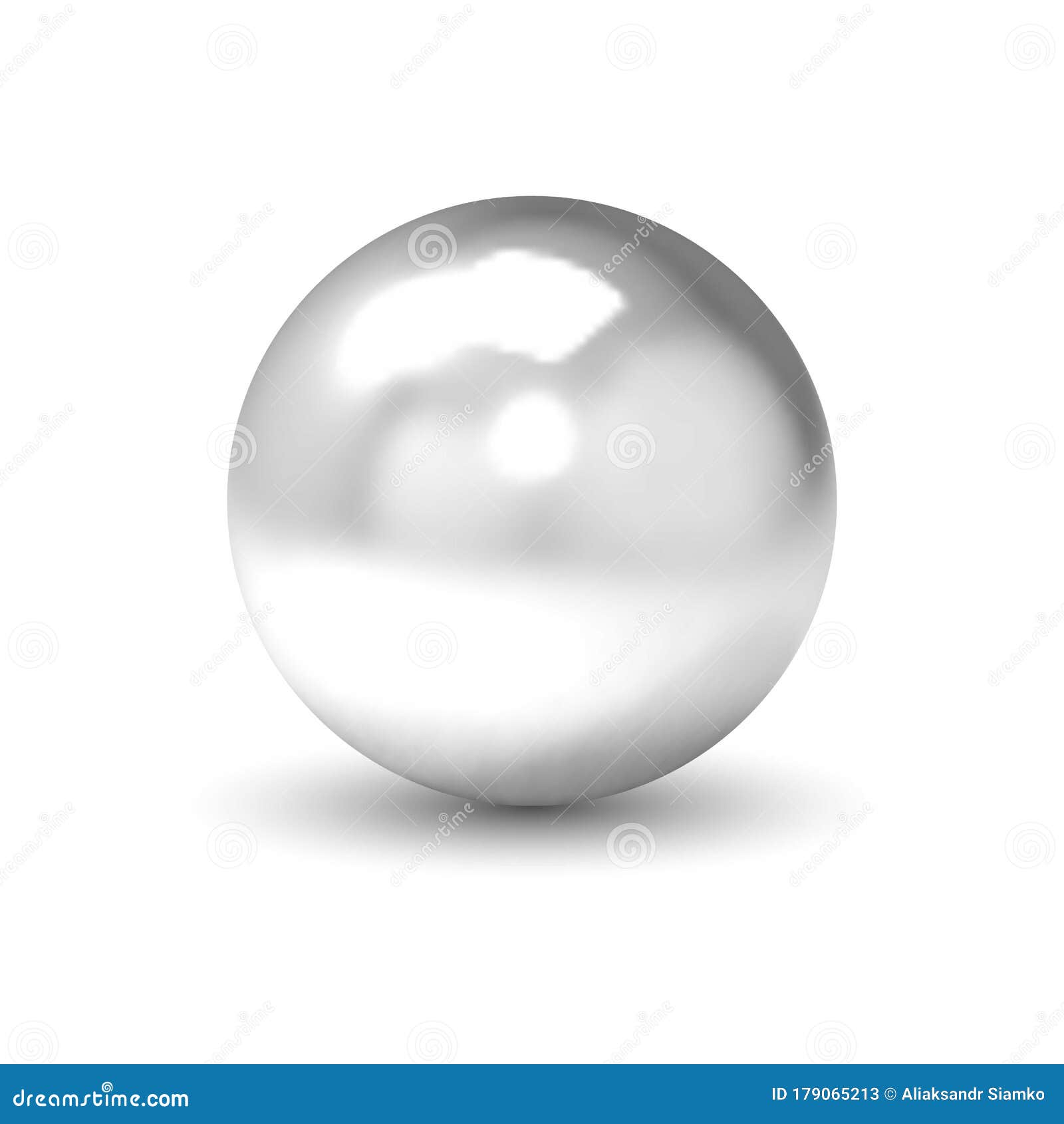 Blank of White Round Sphere or 3d Ball. Vector. Stock Vector ...