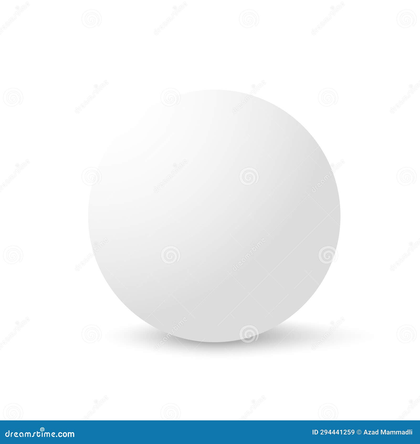 Blank of White Round Sphere or 3d Ball. Vector Stock Vector ...