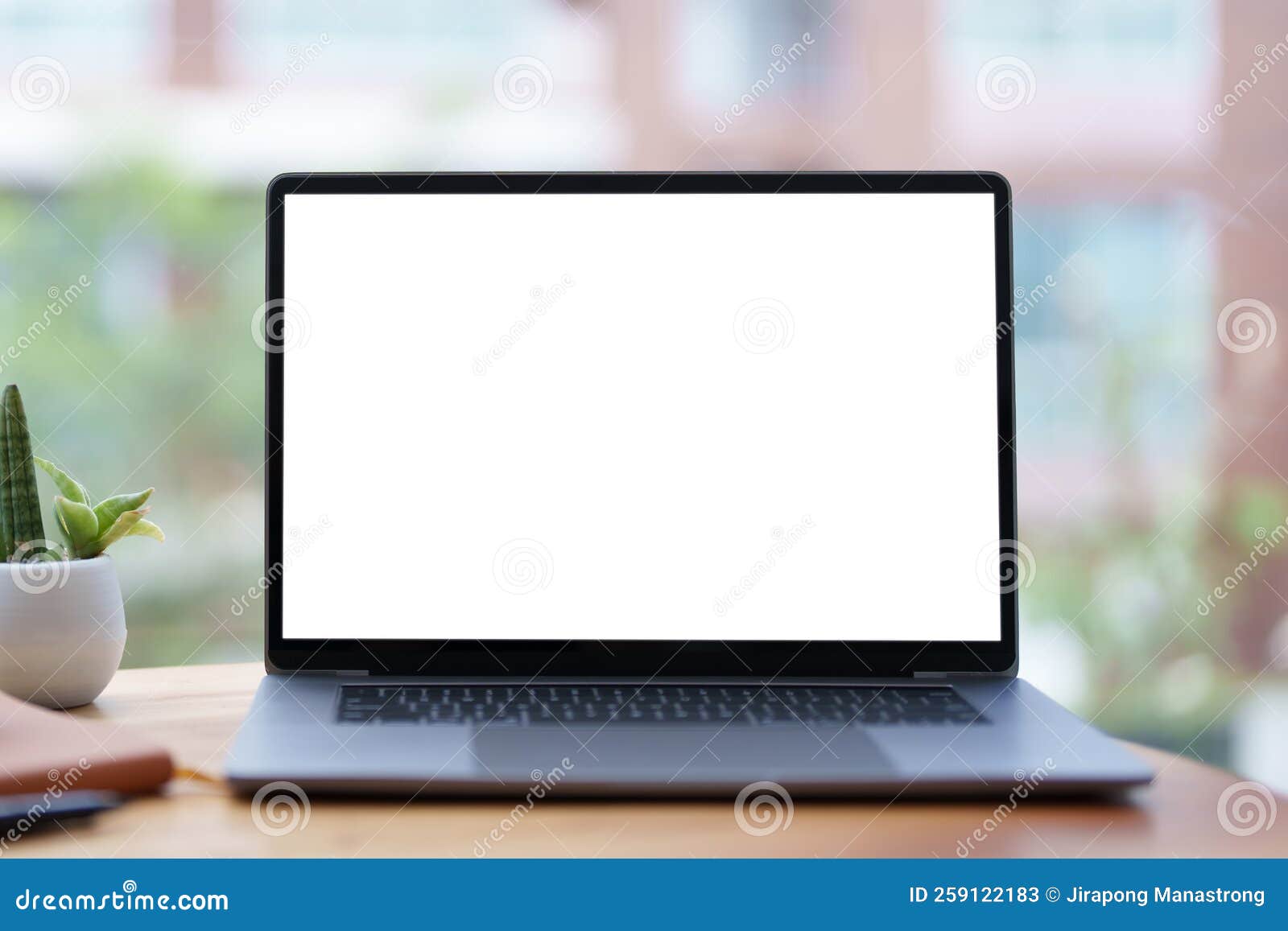A Blank White Screen Computer Can Insert Text or Images Stock Image ...