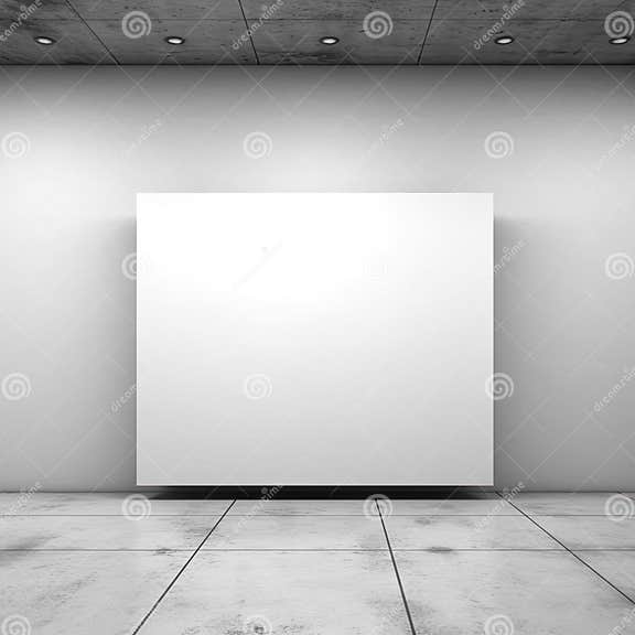 The Blank White Screen of Endless Possibilities Stock Illustration ...