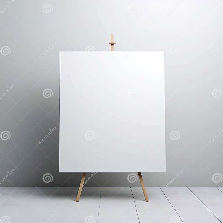 The Blank White Screen of Endless Possibilities Stock Illustration ...