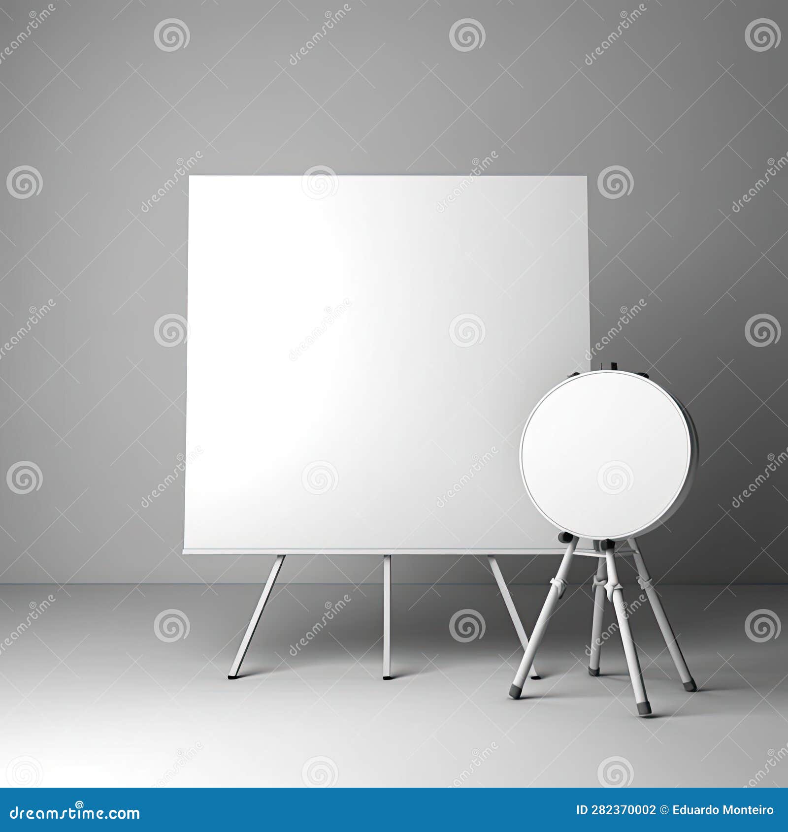 Blank White Screen for Presentations and Projects Stock Illustration ...