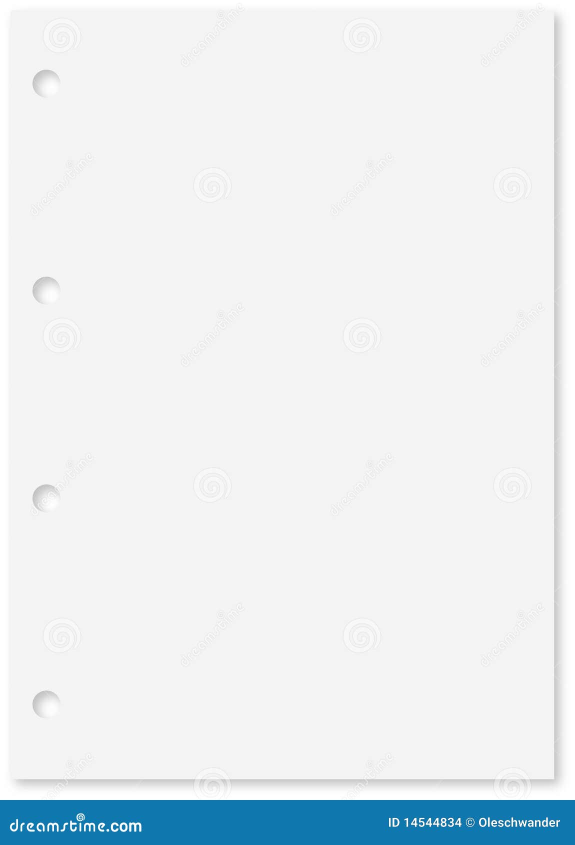 Blank white sheet stock illustration. Illustration of binder - 14544834