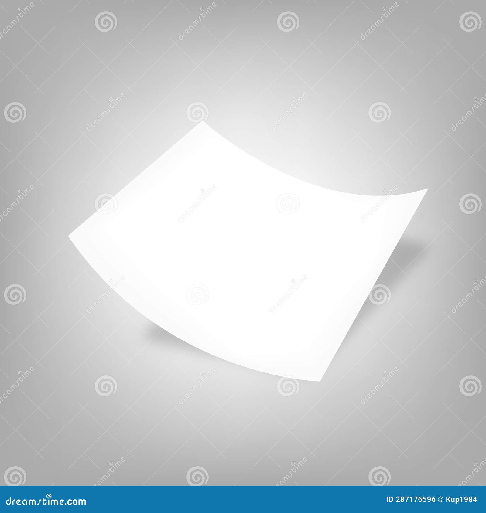 Blank White Sheet Blank, Vector Illustration Stock Illustration ...