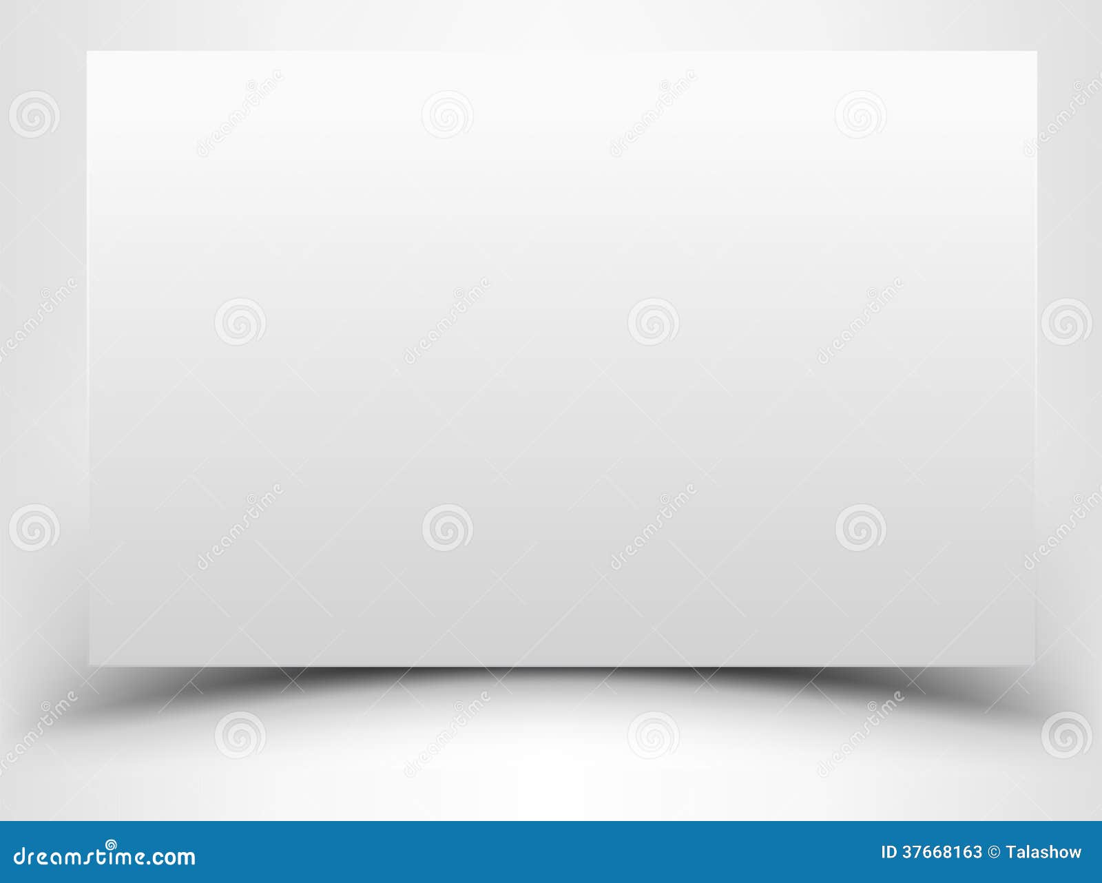 Blank White Sheet of Paper with Shadow Stock Vector - Illustration of ...