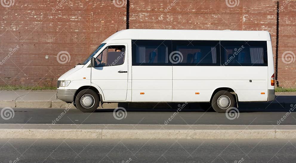 Blank white shuttle bus stock image. Image of tour, tires - 3775935
