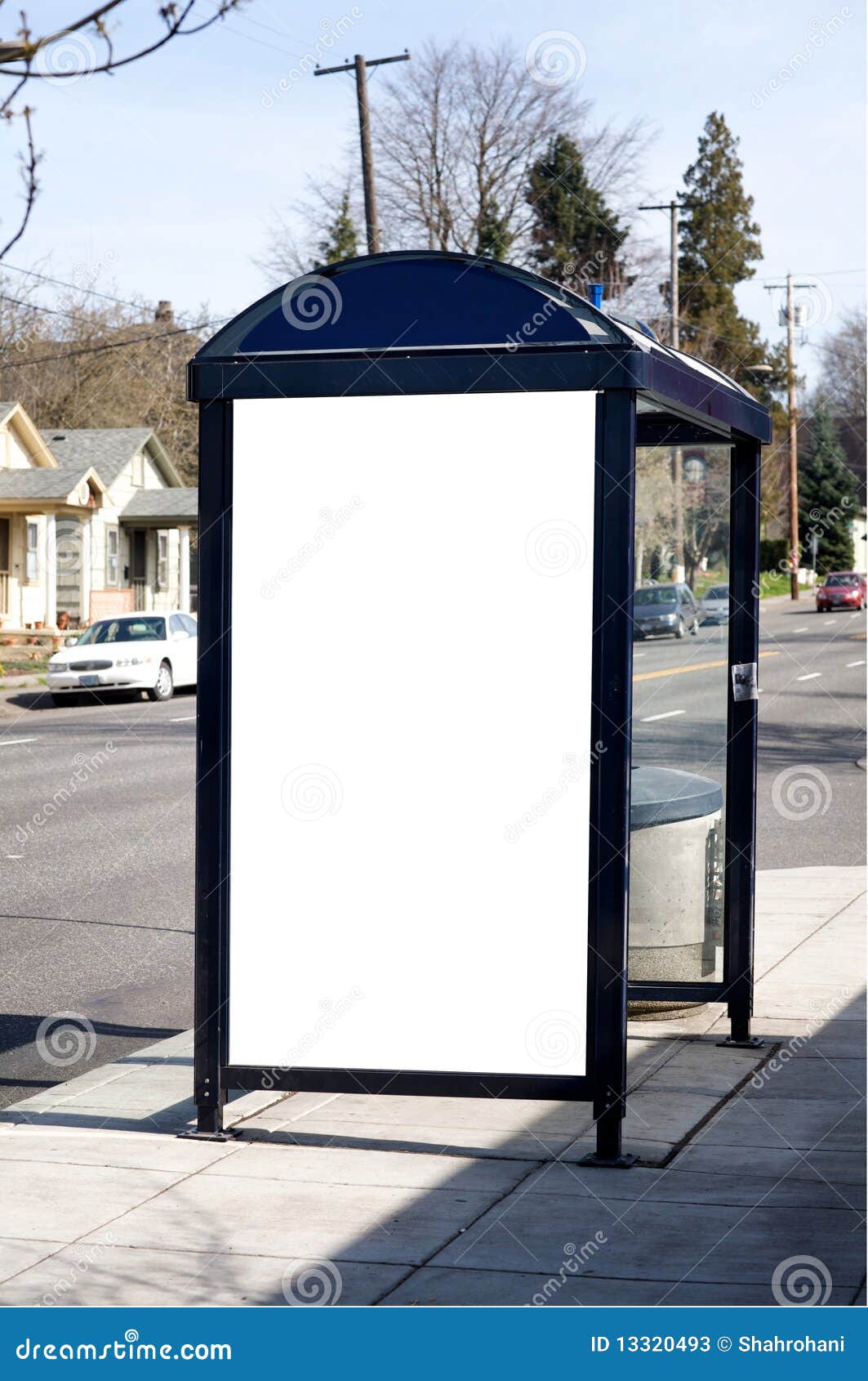 Blank white sign stock image. Image of background, outdoor - 13320493