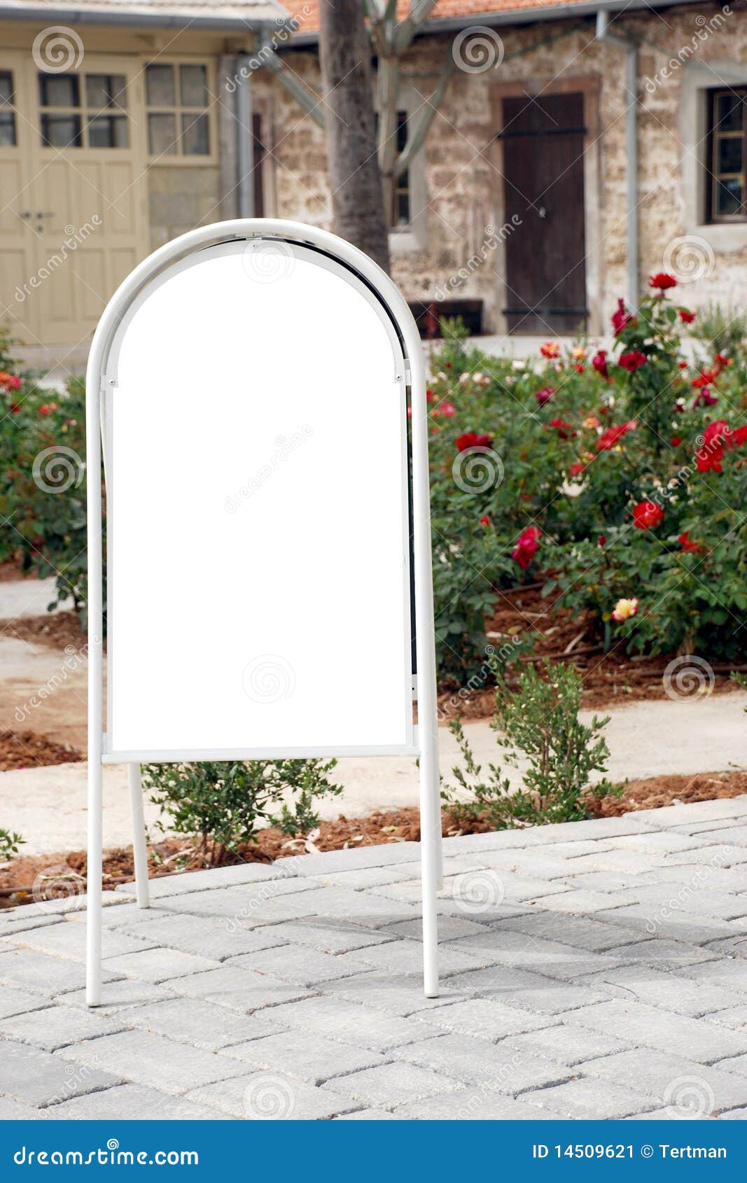 Blank white sign stock image. Image of blank, background - 14509621