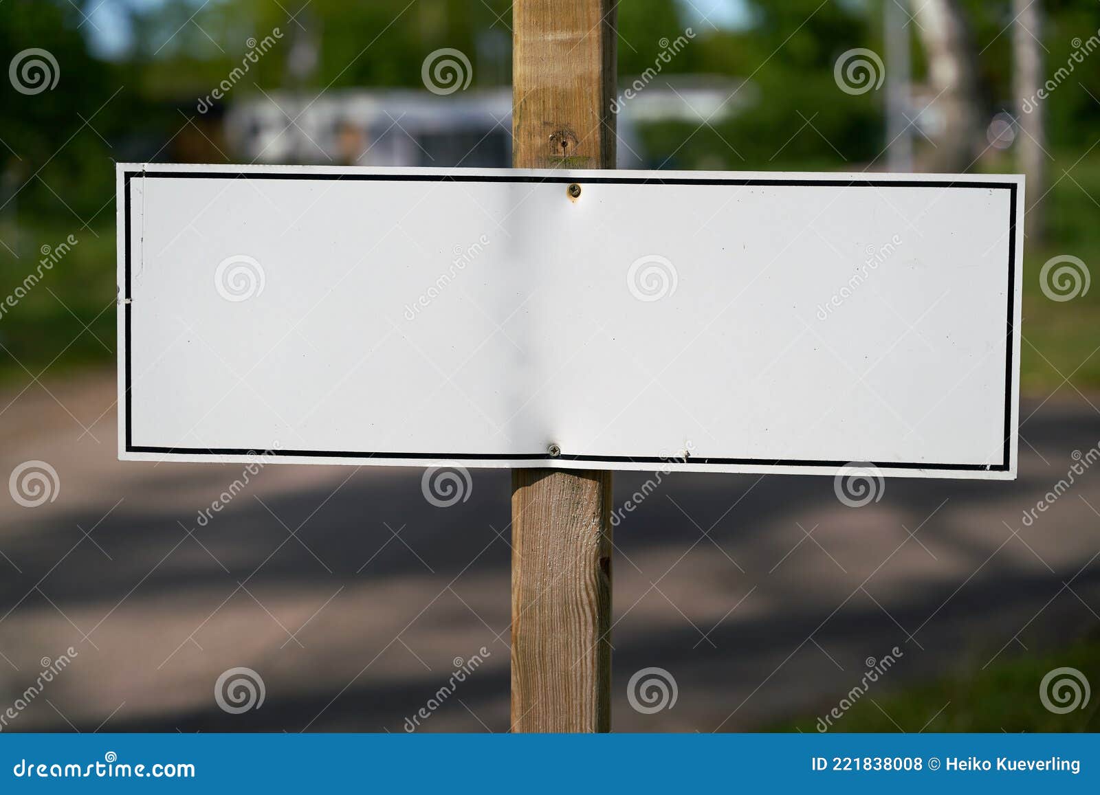 Blank White Sign with Text Space Stock Photo - Image of access, label ...