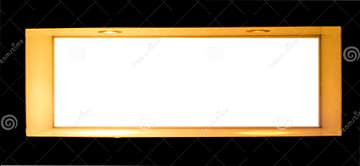 Blank White Sign in a Wooden Frame Stock Photo - Image of object ...