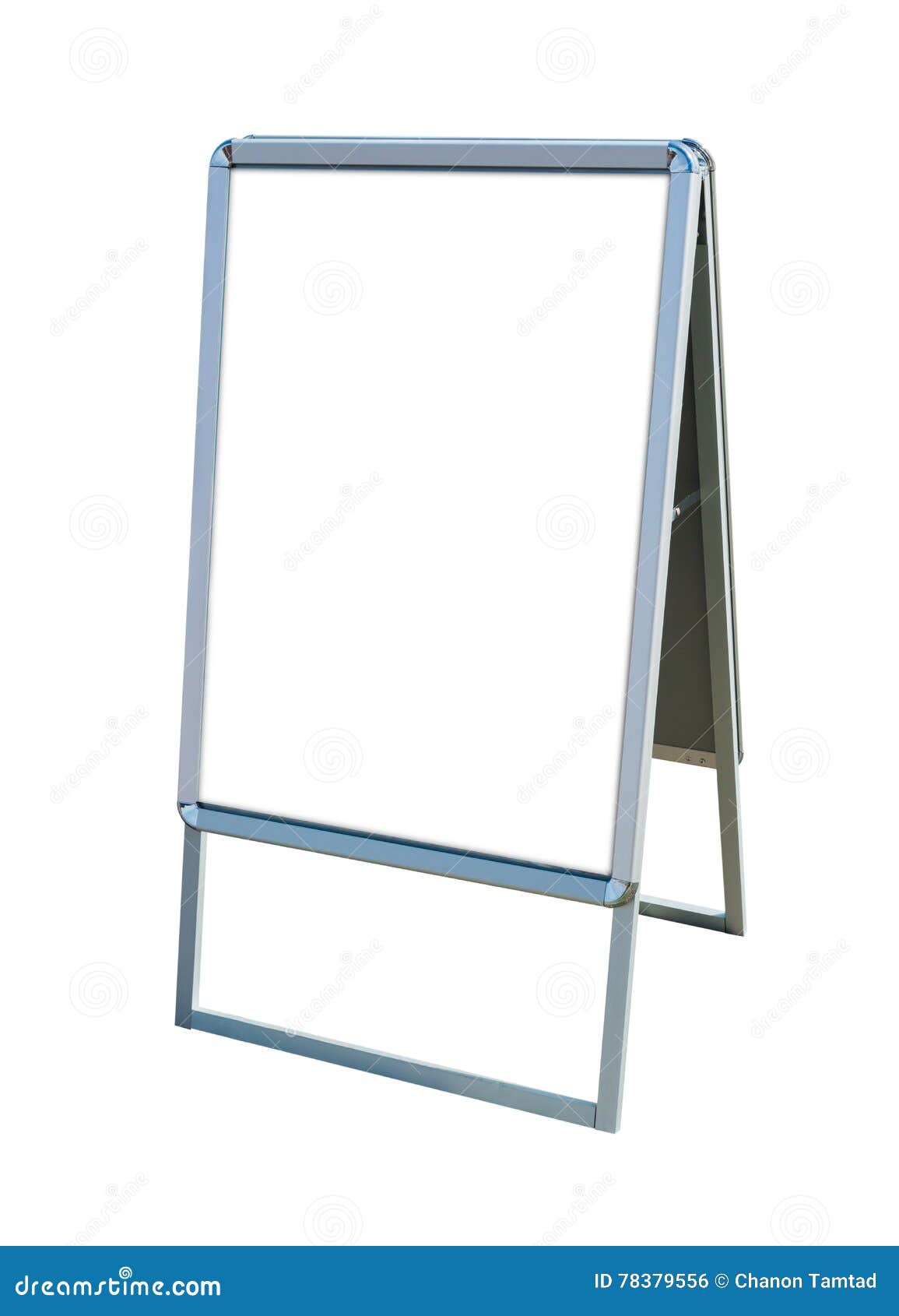 Blank White Signboard Isolated on White Background. Stock Photo - Image ...