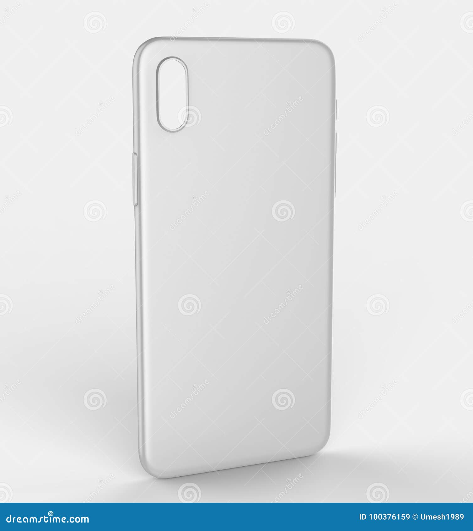 Blank White Smart Phone X Mobile Back Cover or Case for Design Template ...