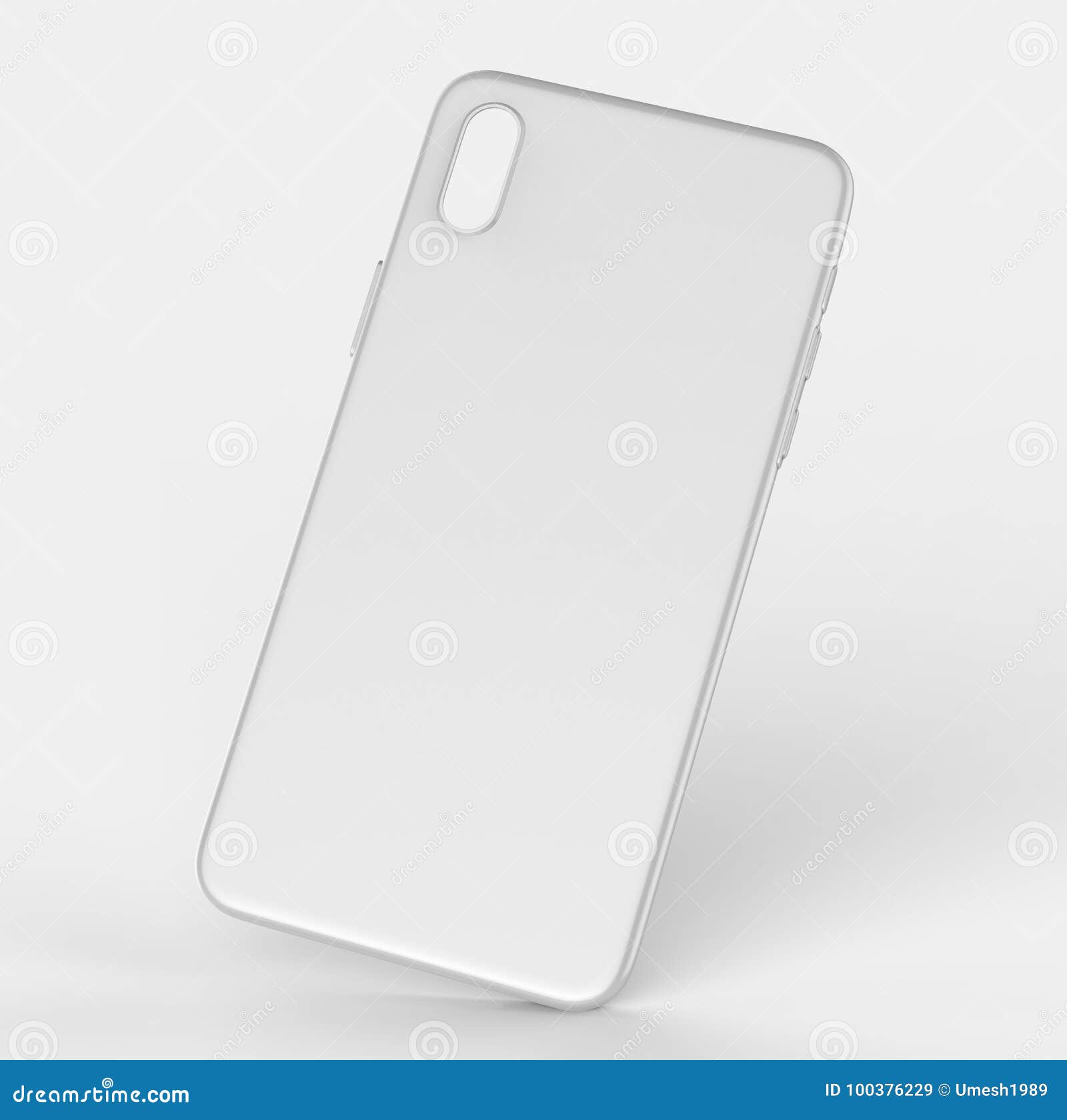 Blank White Smart Phone Mobile Back Cover or Case for Design Template ...