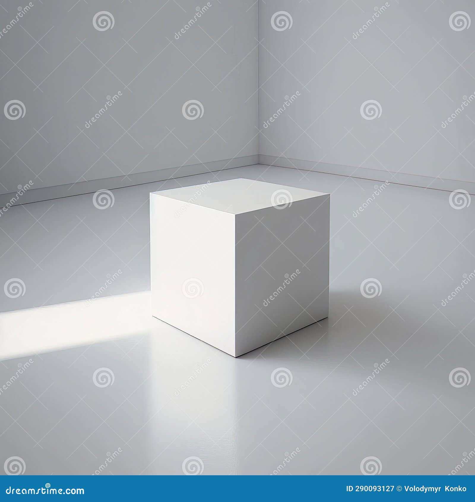 A Blank, White Space. the Box S Interior Room. for Your Company Project ...