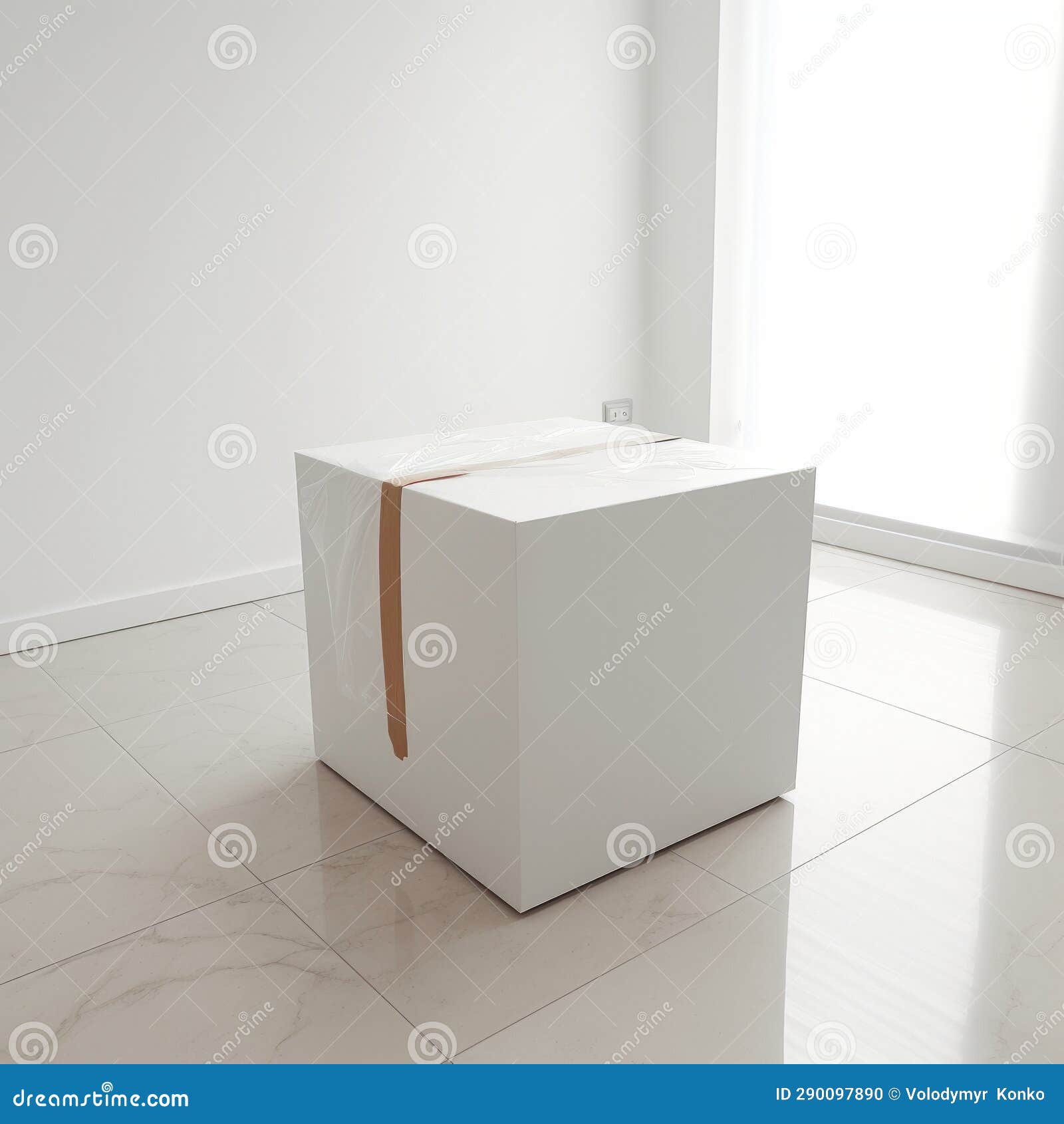 A Blank, White Space. the Box S Interior Room. for Your Company Project ...