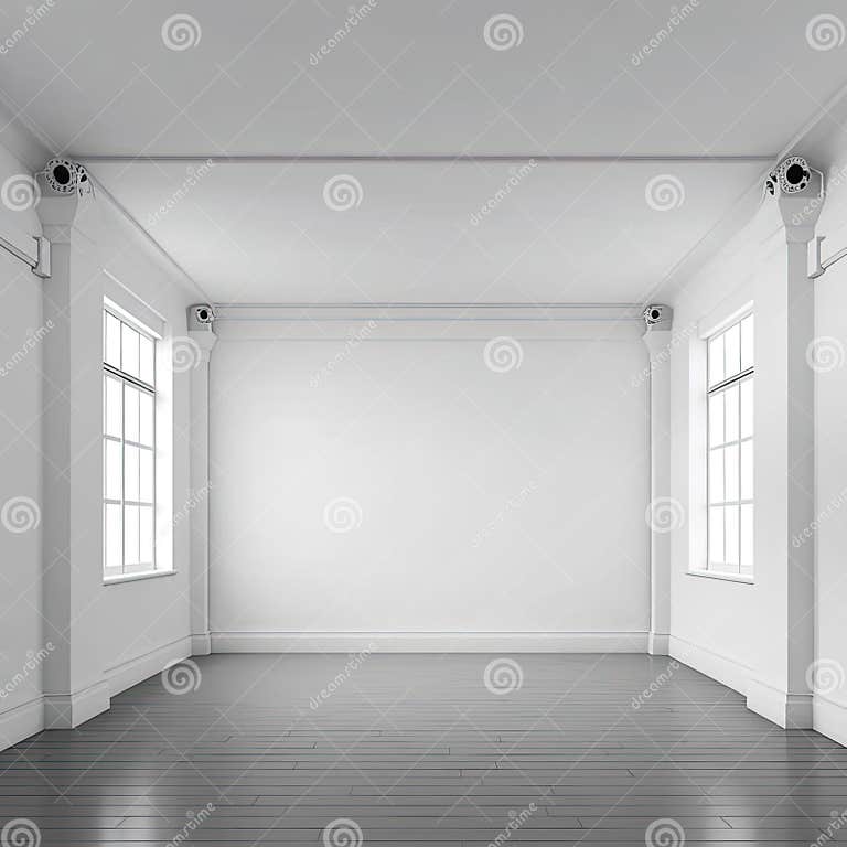 A Blank White Space for Contemplation Stock Illustration - Illustration ...