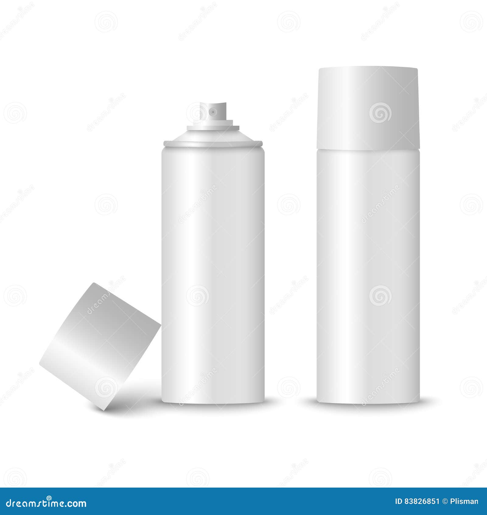 Blank White Spray Bottle Template Stock Vector - Illustration of ...