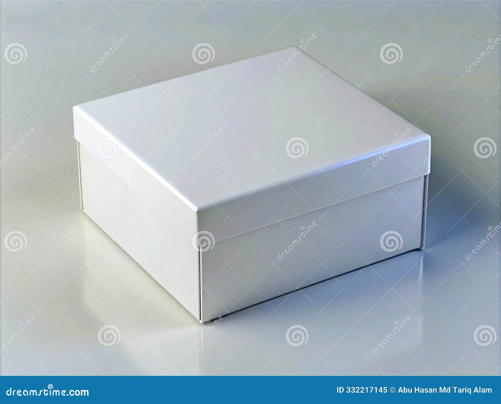 A Beautiful Blank White Square Gift Box Mockup Stock Illustration ...