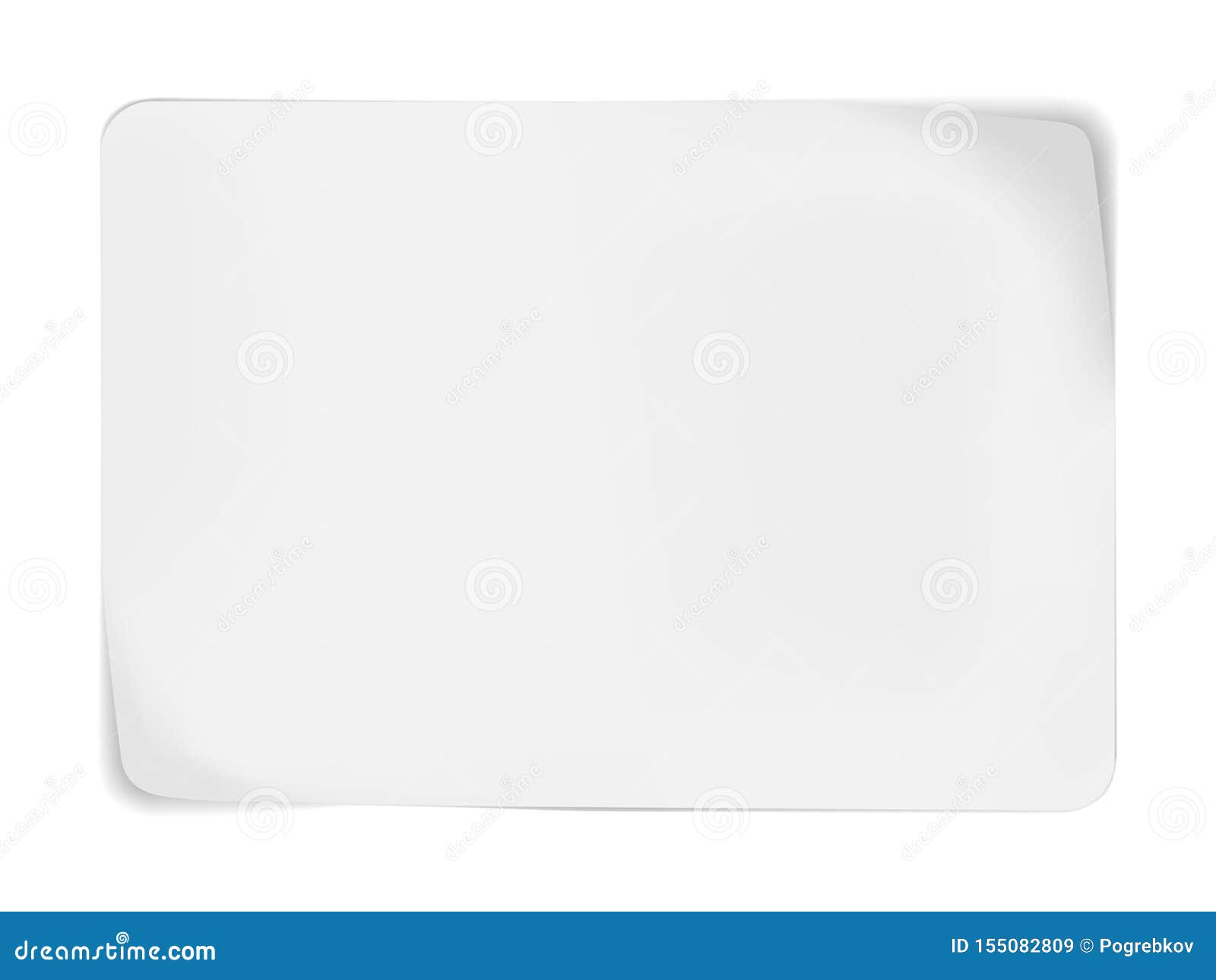 Blank White Sticker with Peeled Off Corners, Vector Mockup. Paper ... Blank White Sticker with Peeled Off Corners, Vector Mockup. Paper ...