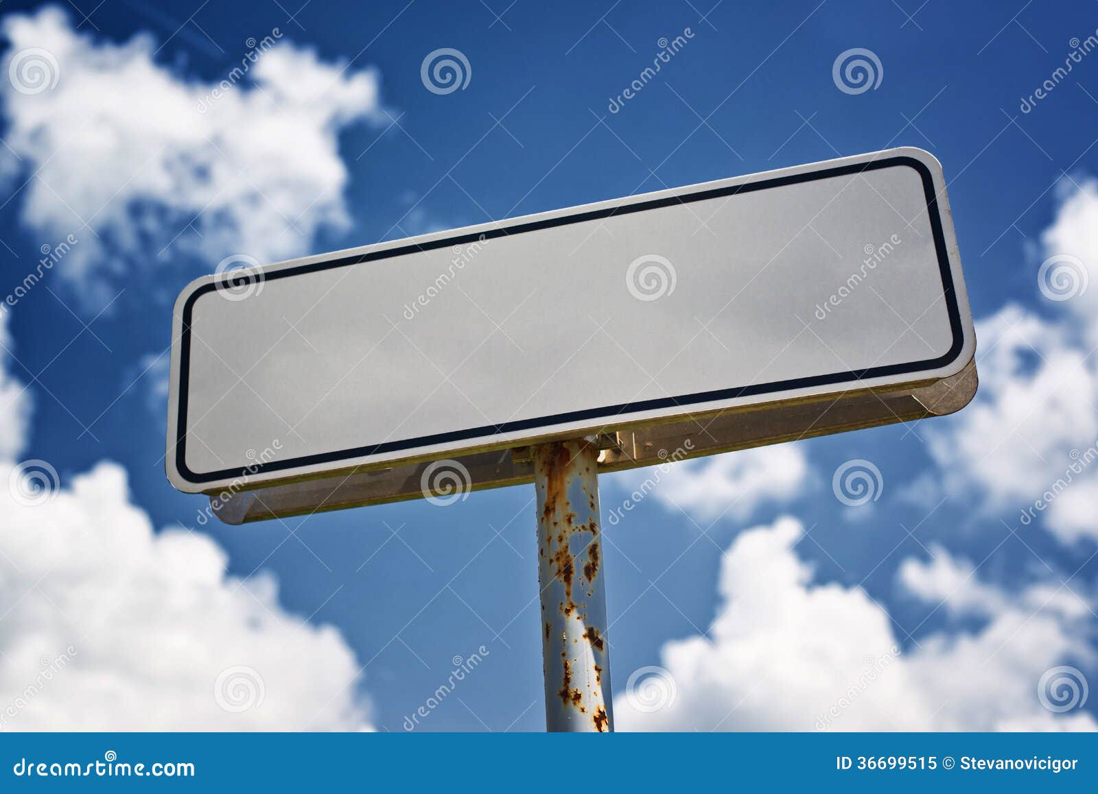 Blank white street sign stock image. Image of information - 36699515