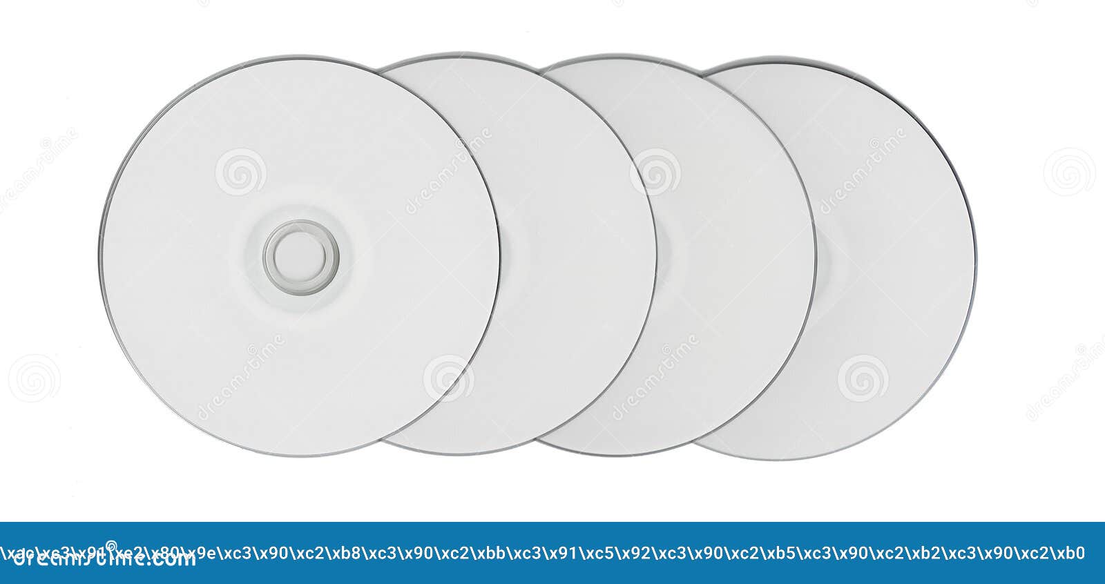 A Blank White Surface Printable Compact-disc Isolated on White ...