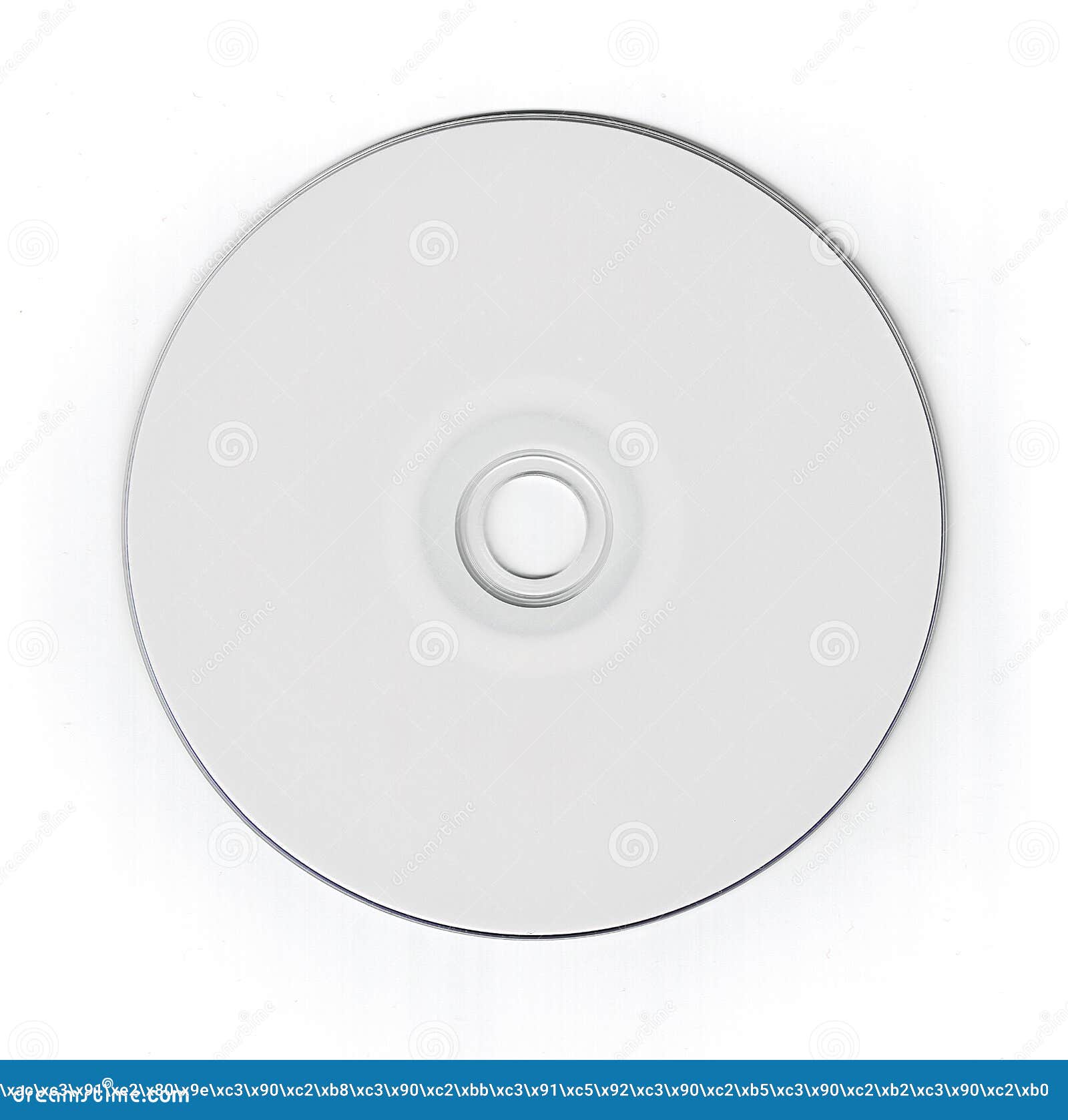 A Blank White Surface Printable Compact-disc Isolated on White ...