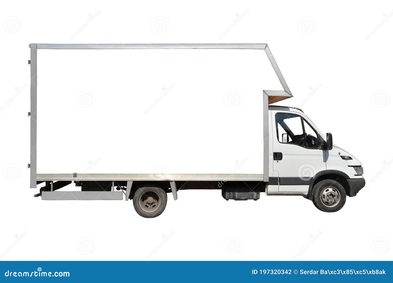 White Truck With Blank Panel Stock Photo | CartoonDealer.com #14841744