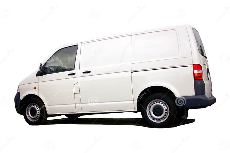 Blank white van stock photo. Image of petrol, city, speed - 1663098