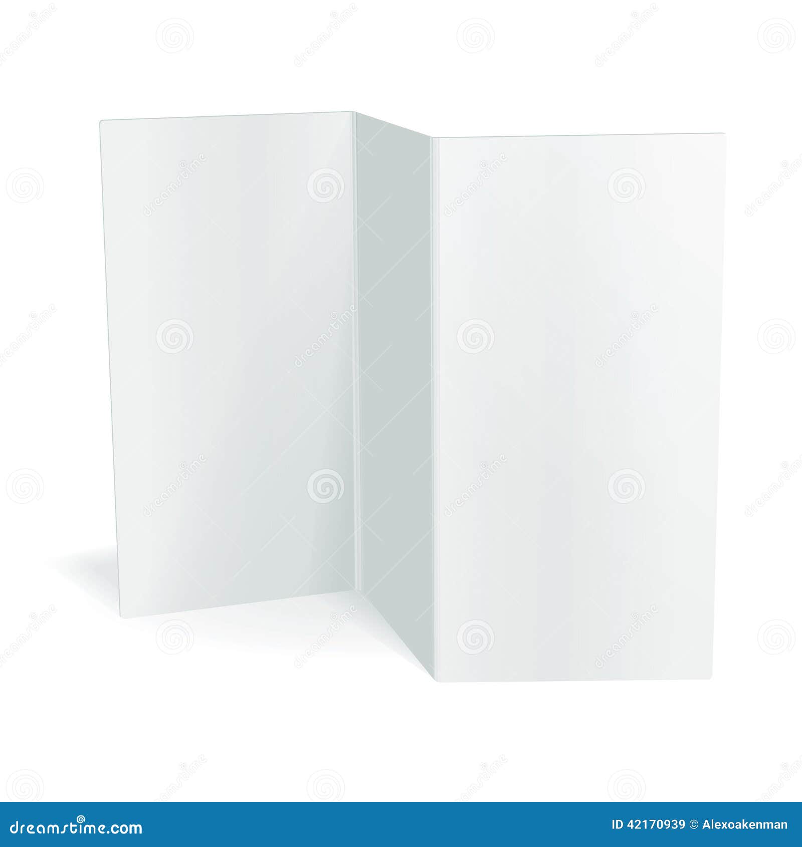 Blank White Vector Tri Fold Brochure Template. | CartoonDealer.com ... Blank White Vector Tri Fold Brochure Template. | CartoonDealer.com ...