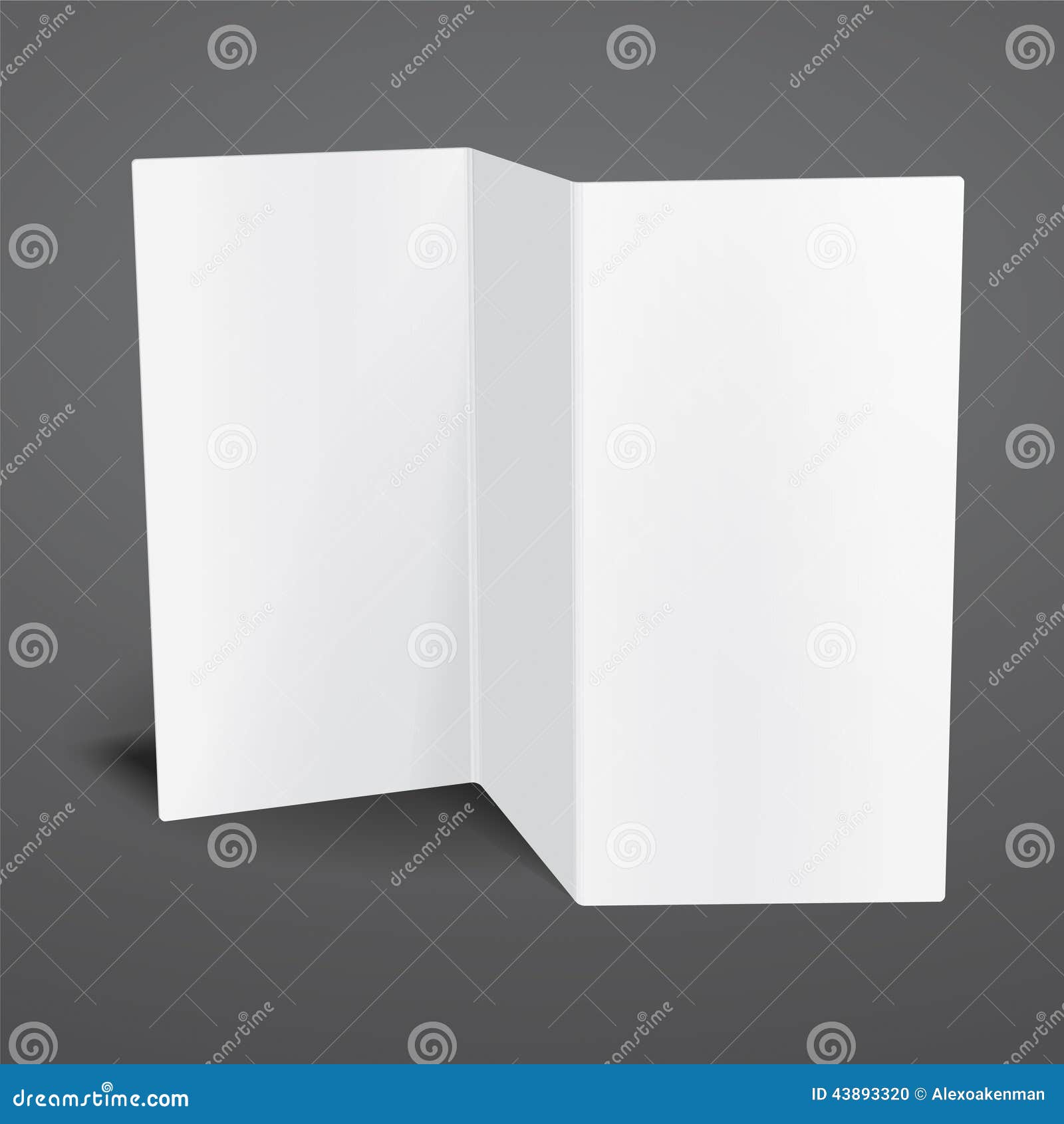 Blank White Vector Tri Fold Brochure Template. Stock Vector ... Blank White Vector Tri Fold Brochure Template. Stock Vector ...