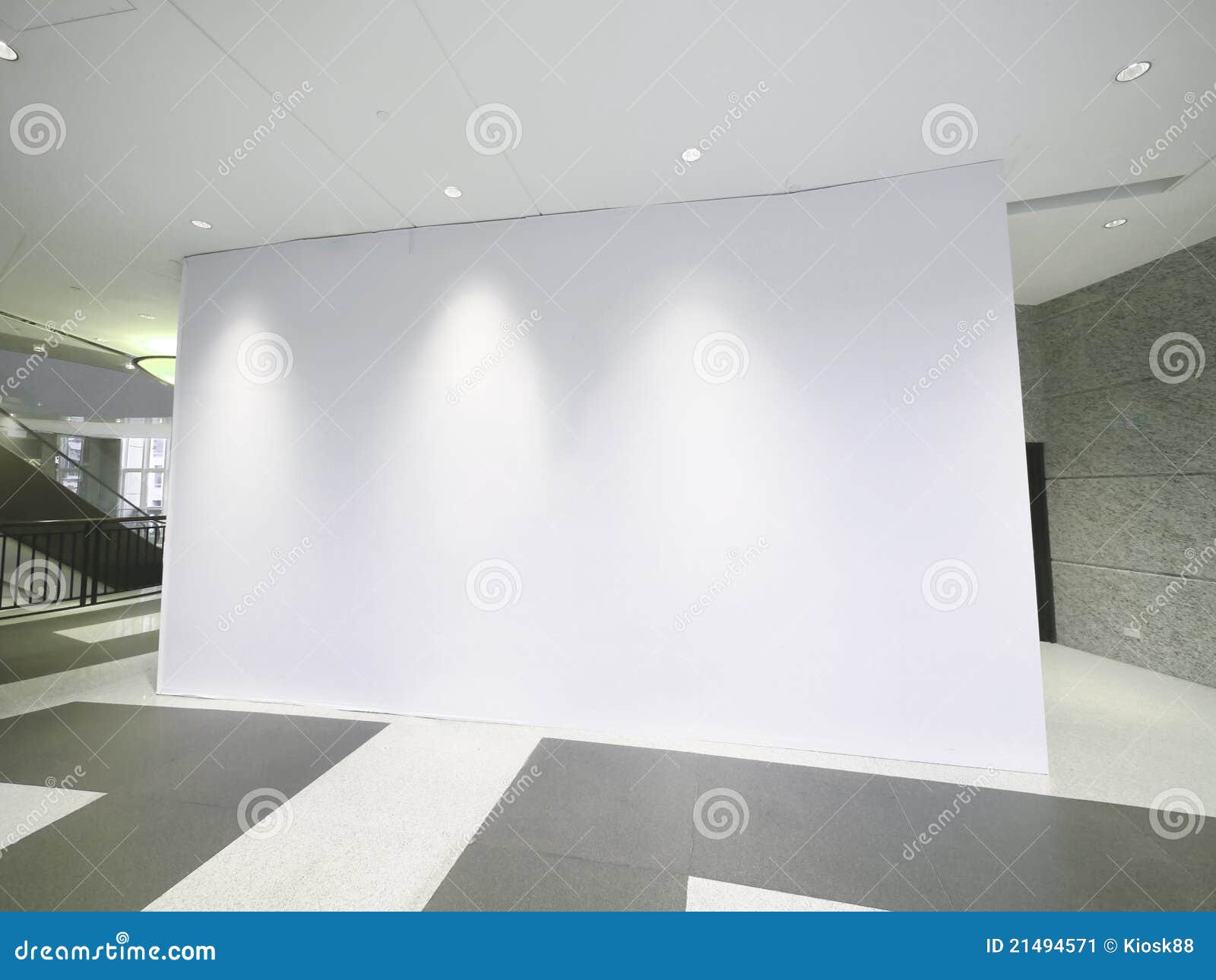 Blank white wall stock image. Image of background, billboard - 21494571