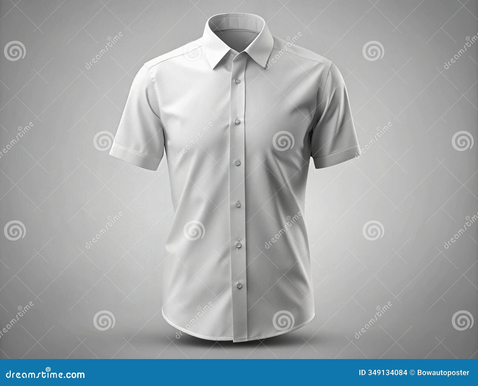 Blank White Work Shirt Mockup Versatile Design Template for Branding ...